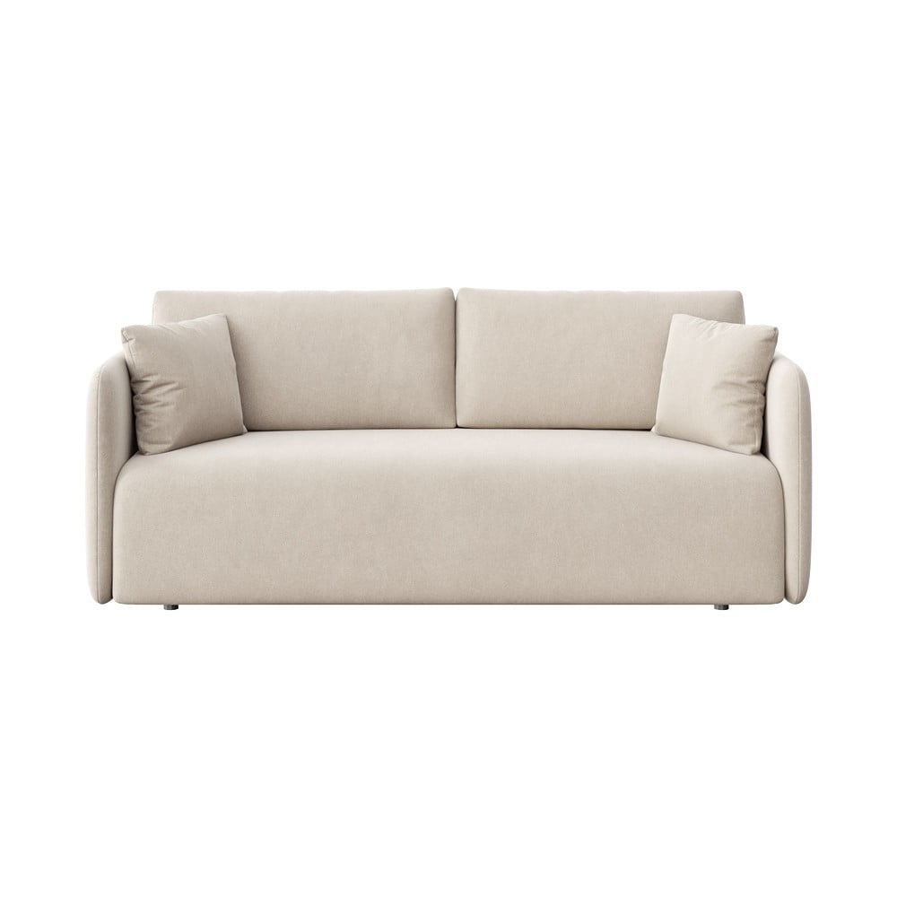 Divano beige allungabile rivestito in velluto 220 cm Chaum – Rodier ...